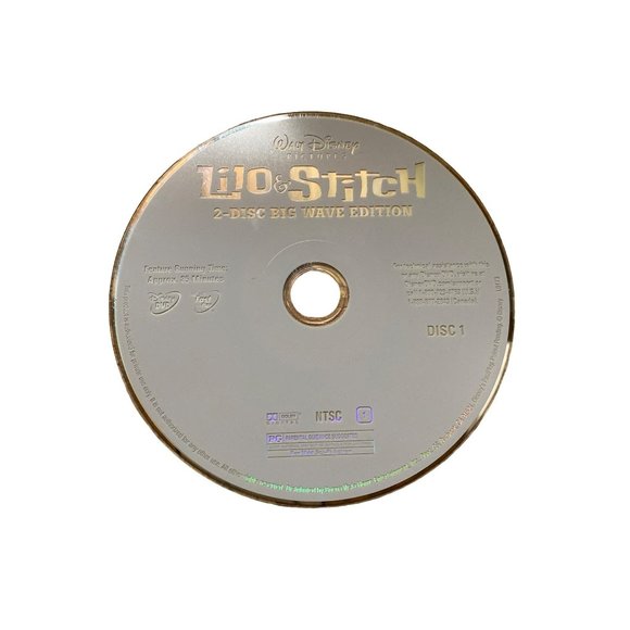 Disney | Media | As Is Lilo And Stitch Disc Big Wave Edition Dvd Movie ...
